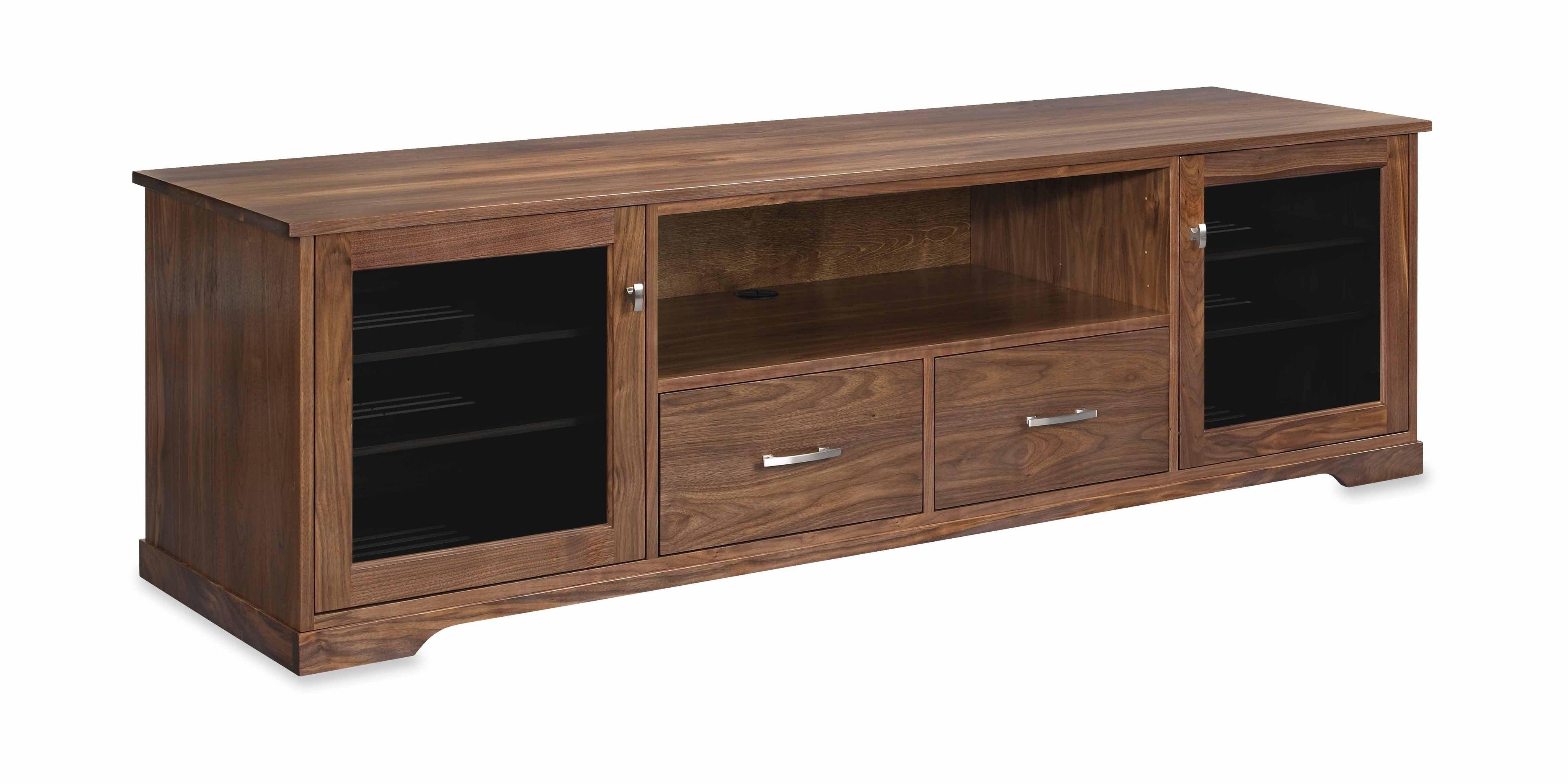 Horizon Solid Wood Media Console – B&A Woodworks